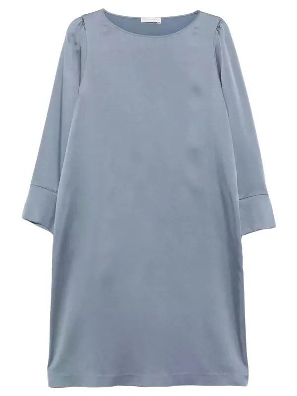 LE TRICOT PERUGIA Cuff-sleeve Midi Dress - Blue