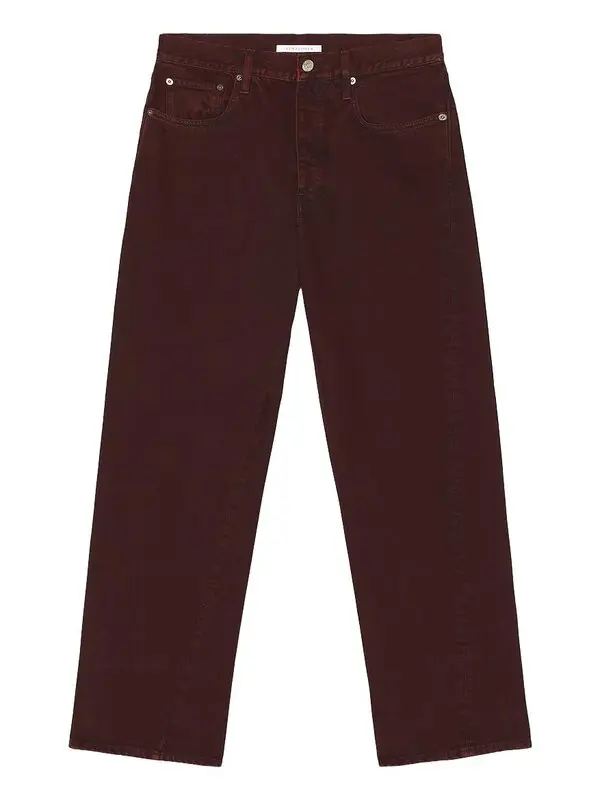 SUNFLOWER Wide Twist Jeans - Dark Wine Dyed