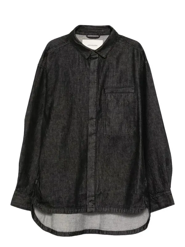 ENTIRE STUDIOS Pocket-chest Shirt - Black