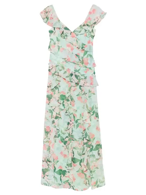 Eliza J Floral Maxi Dress - Green
