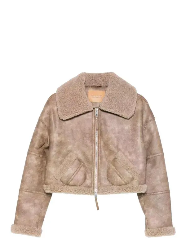 JAKKE Shearling-collar Jacket - Neutrals