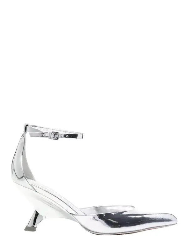 Simkhai Vixen Ankle-strap Pumps - Silver
