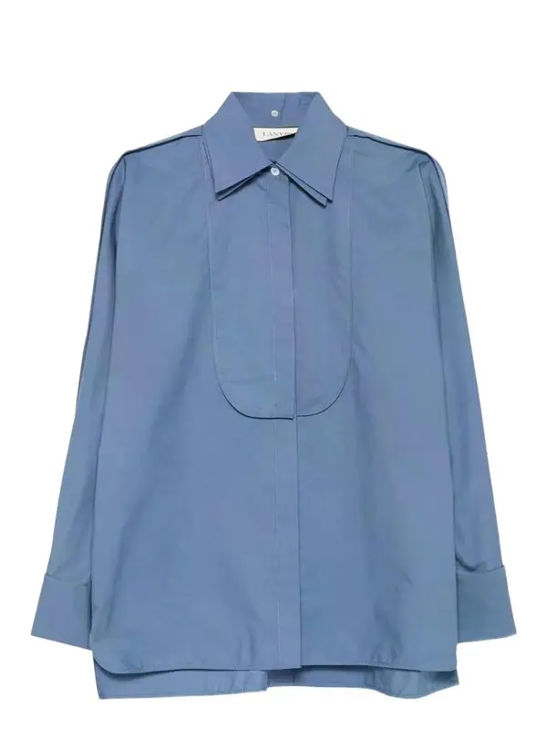 LANVIN Bib Cotton Top - Blue