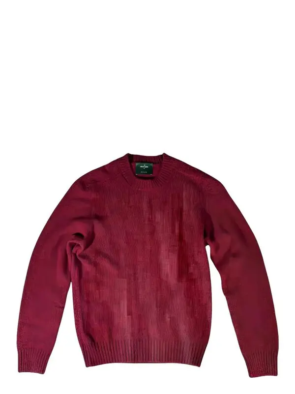 GRAN SASSO Ribbed Crew Neck Sweater - Red