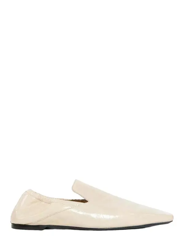 TOTEME Elasticated-back Leather Loafers - Neutrals