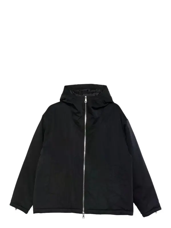 COLE BUXTON Hooded Zip Jacket - Black