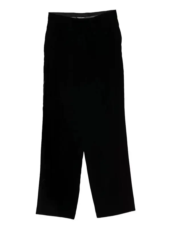 Emporio Armani Velvet Trousers - Black
