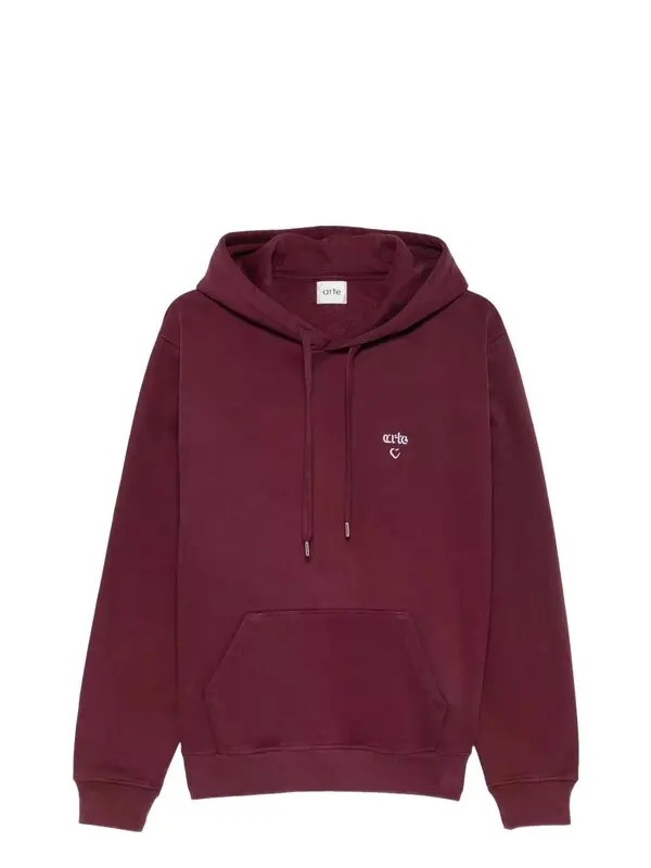 ARTE ANTWERP Embroidery-logo Hoodie - Purple