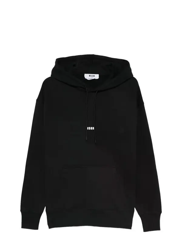 MSGM Hoodie With Drawstrings - Black