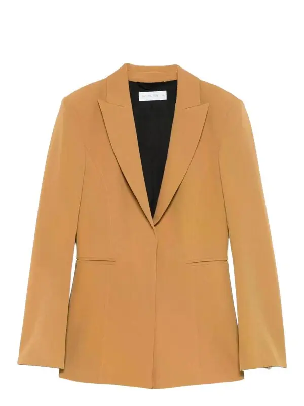 Patrizia Pepe Peak-lapel Single-breasted Blazer - Neutrals