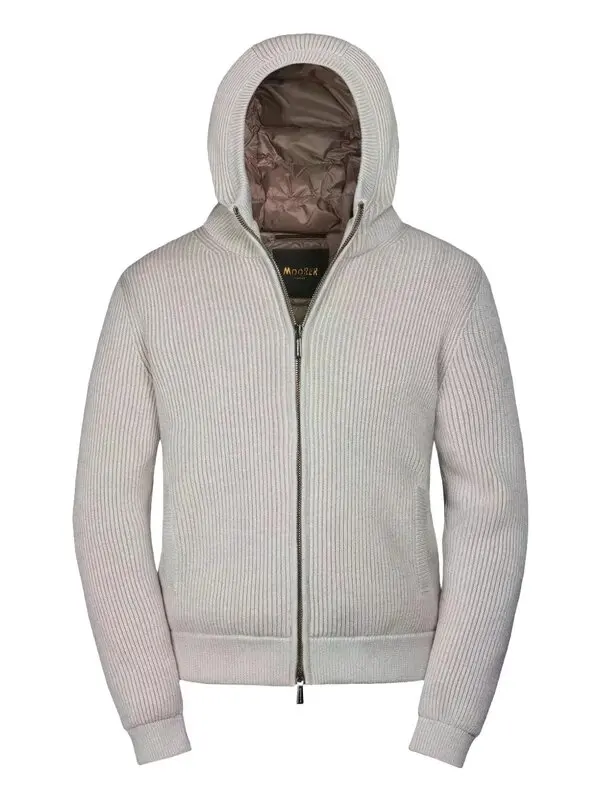 MOORER Misone-cw1 Hooded Jacket - Neutrals
