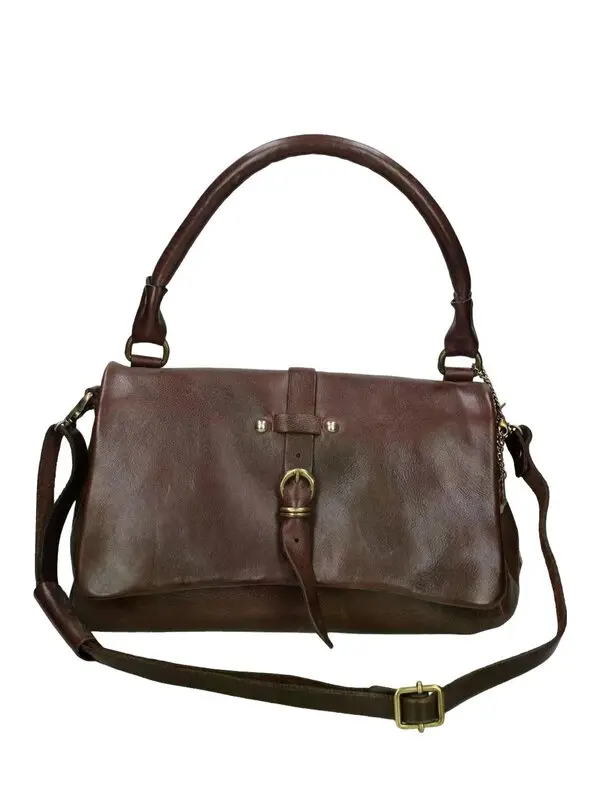 A.S.98 Buckle-fastening Leather Shoulder Bag - Brown