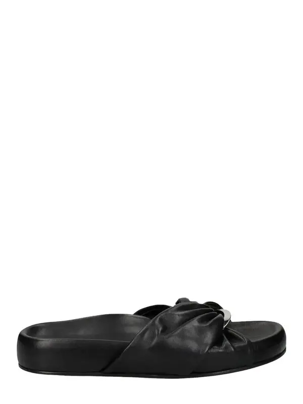 KENNEL&SCHMENGER Knotted Detail Flat Sandals - Black