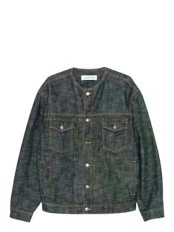 LANVIN Buttoned Denim Jacket - Blue