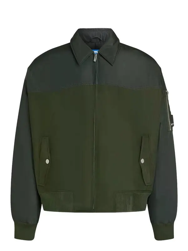 Karl Lagerfeld Padded Bomber Jacket - Green