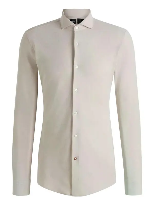 BOSS Cotton Shirt - Neutrals