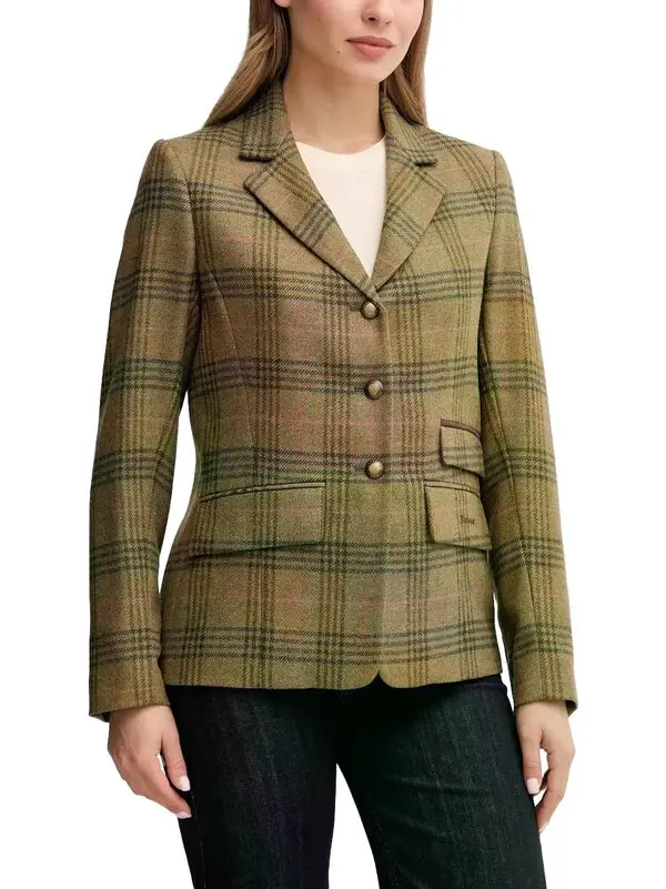 Barbour Check-pattern Blazer - Green