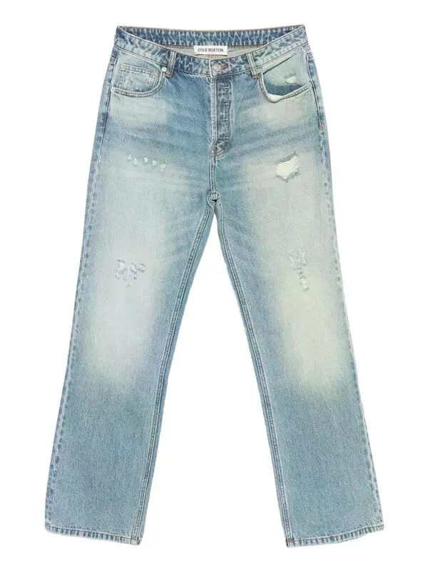 COLE BUXTON Distressed Denim Jeans - Blue
