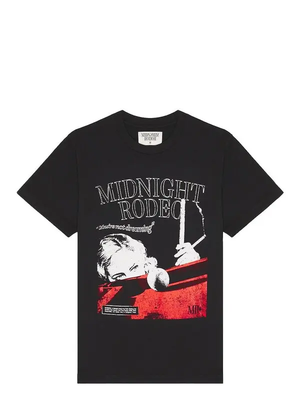 MIDNIGHT RODEO Billiards Tee - Black