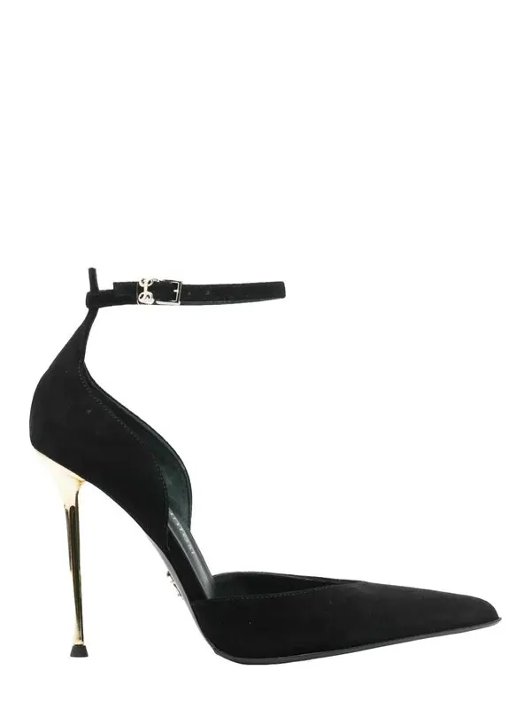 SERGIO LEVANTESI 100mm Lara56 Ankle-strap Pointed-toe Pumps - Black