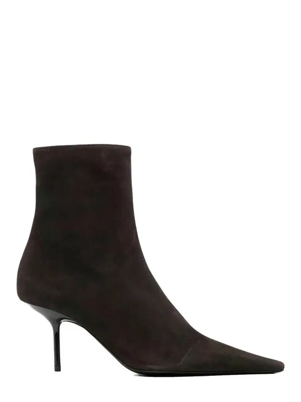 Victoria Beckham 45mm Suede Ankle Boots - Brown