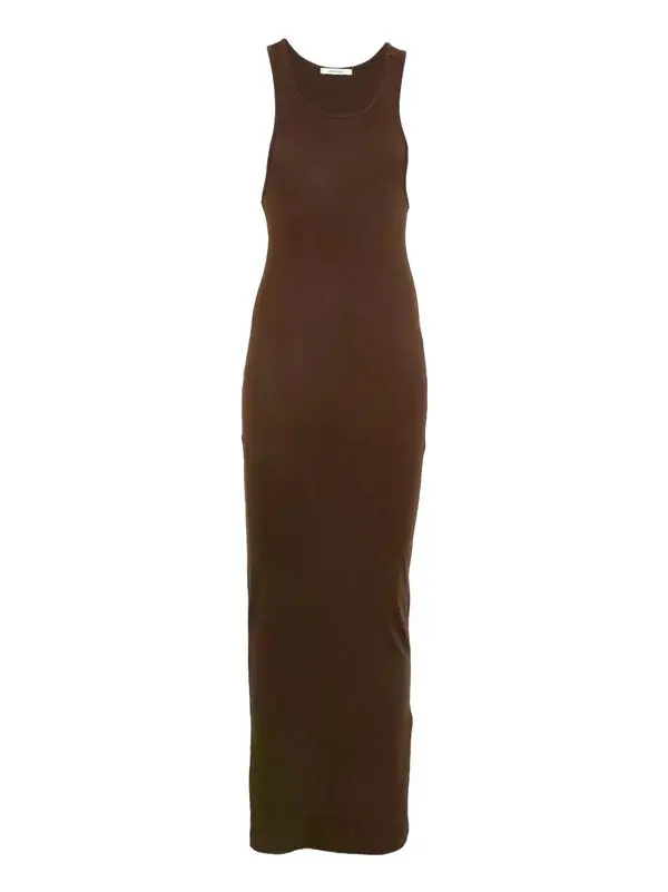 ENTIRE STUDIOS Midi Muscle Tank Dress - Brown