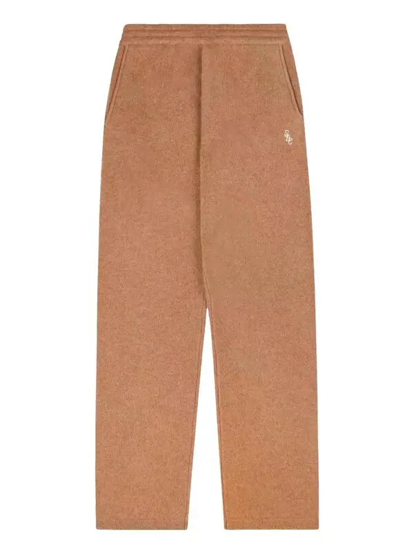 SPORTY & RICH Embroidered Trousers - Neutrals