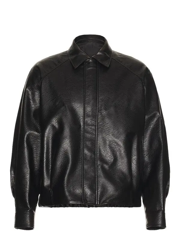 LE17SEPTEMBRE Faux Leather Jacket - Black