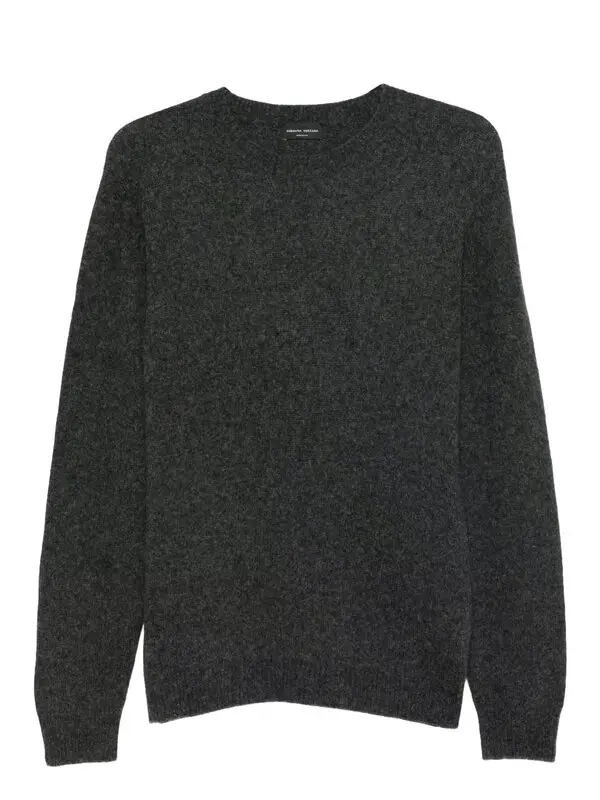 ROBERTO COLLINA Crewneck Wool Sweater - Grey