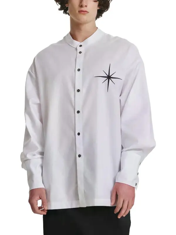 IRINA VOINEA Embroidered Shirt - White