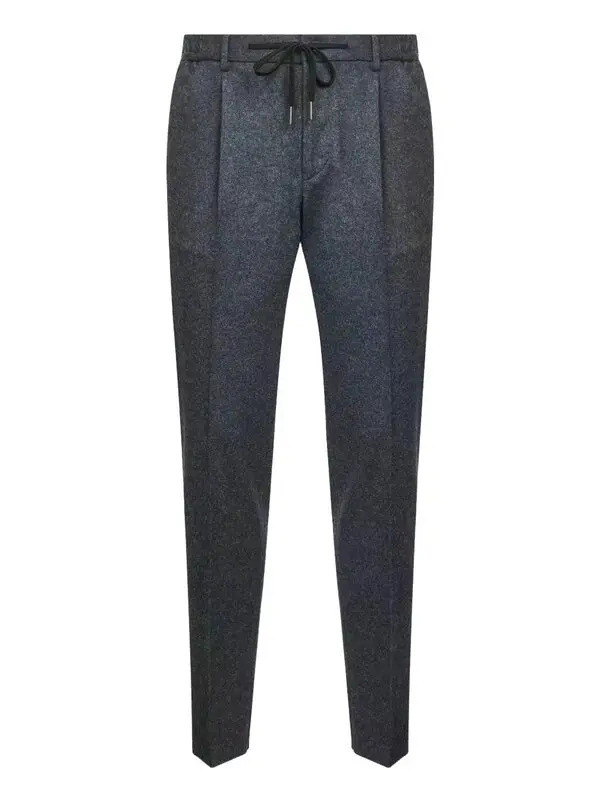 Tagliatore Pleated Drawstring Trousers - Grey
