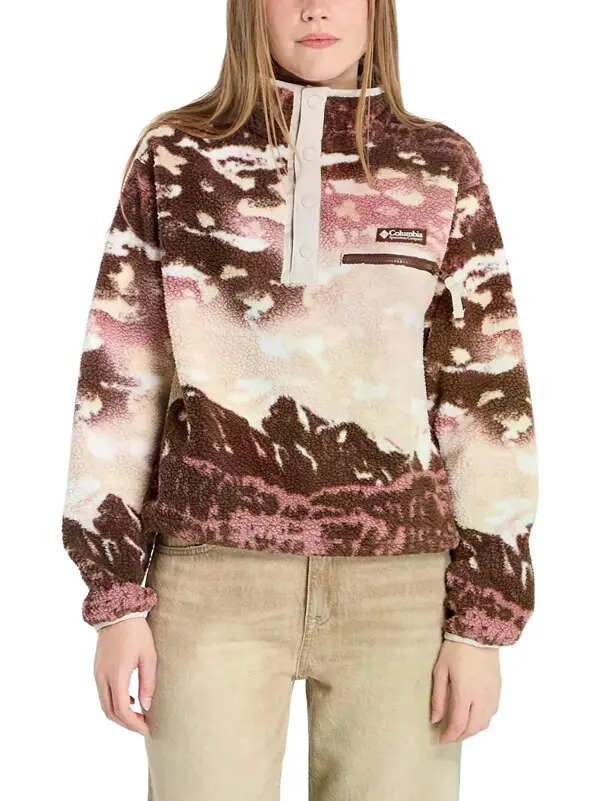 Columbia Helvetia Ii Printed Sweatshirt - Brown