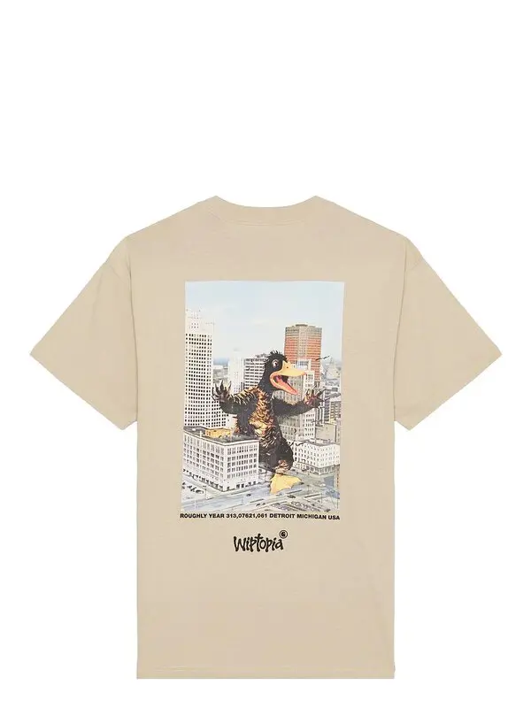 Carhartt Work In Progress Short Sleeve Wiptopia T-shirt In Beige - Wall