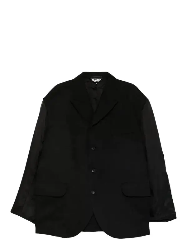 BLACK COMME DES GARÇONS Single-breasted Blazer - Black