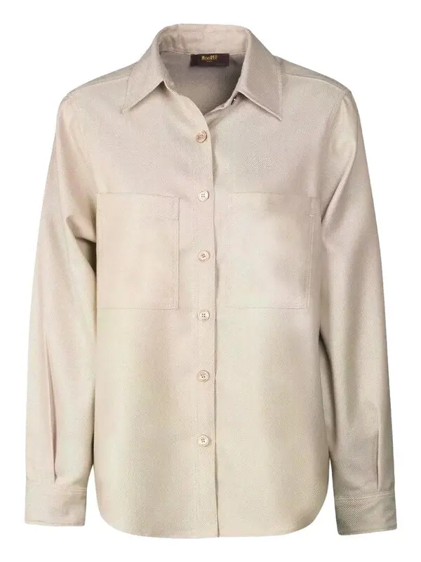 MOORER Zama Patch-pocket Shirt - Neutrals