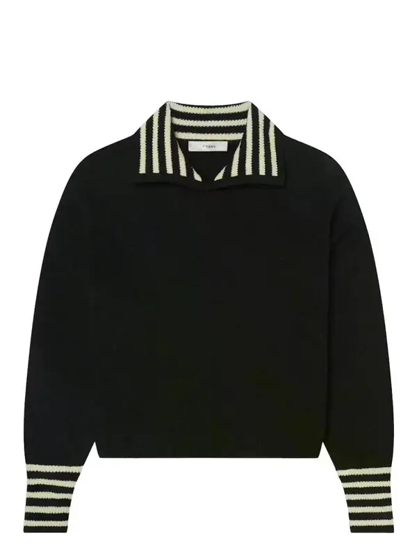 FRAME Striped Sweater - Black