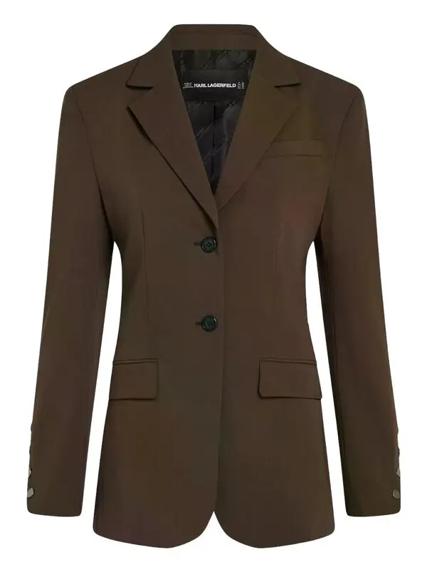 Karl Lagerfeld Single-breasted Blazer - Brown