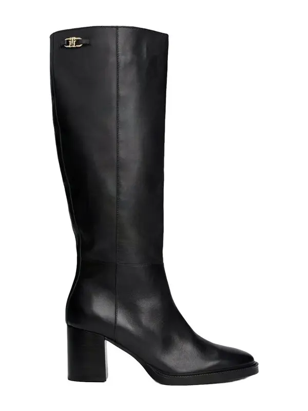 Tommy Hilfiger 70mm Logo-detail Knee-high Boots - Black