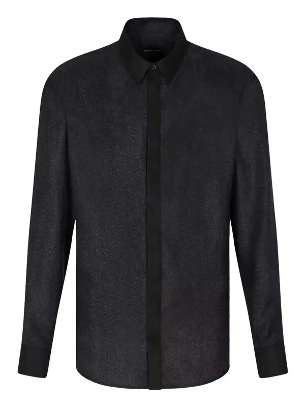 Giorgio Armani Silk Shirt - Black