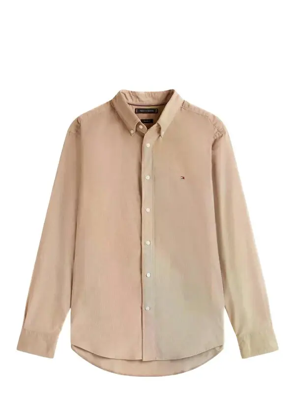 Tommy Hilfiger Long-sleeved Corduroy Shirt - Neutrals