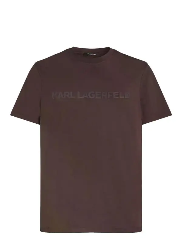 Karl Lagerfeld Logo-print T-shirt - Brown