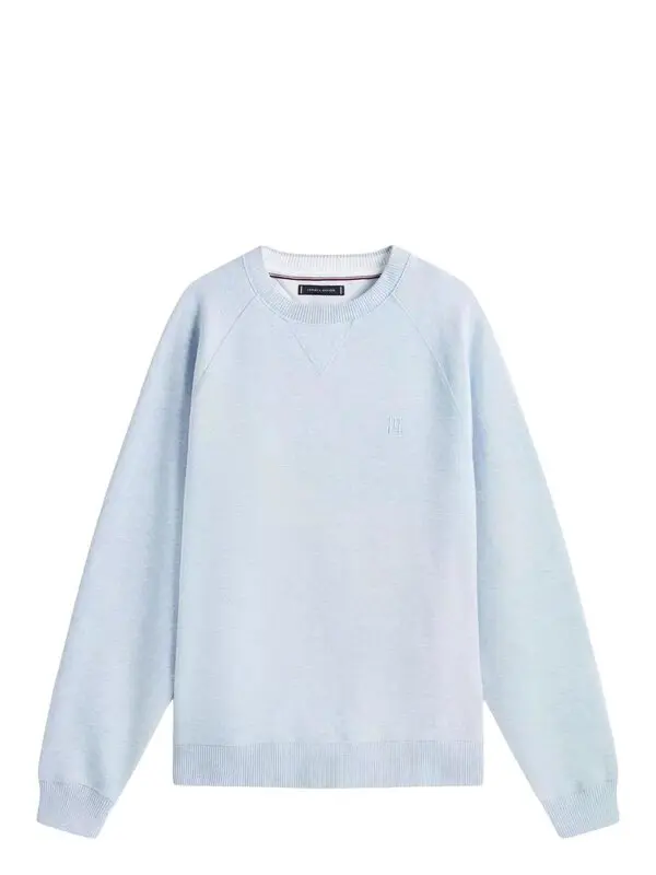 Tommy Hilfiger Embroidered Crew-neck Sweater - Blue