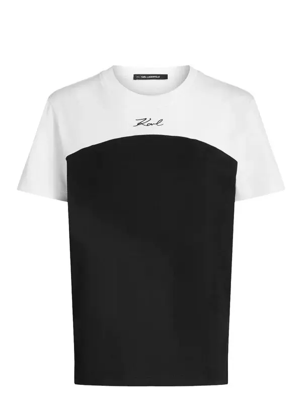 Karl Lagerfeld Short-sleeves Cotton T-shirt - Black