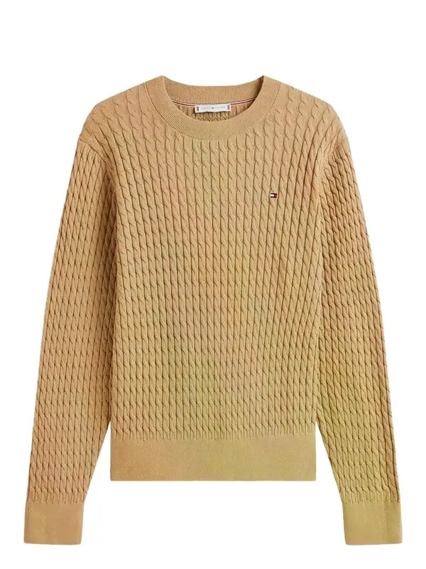 Tommy Hilfiger Cable-knit Cotton Sweater - Neutrals