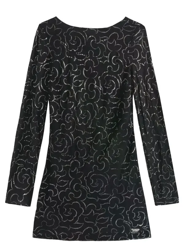 Tommy Hilfiger Floral-pattern Mini Dress - Black
