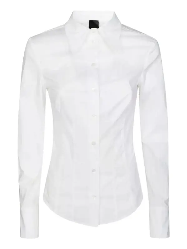 Pinko Buttoned Long-sleeve Shirt - White