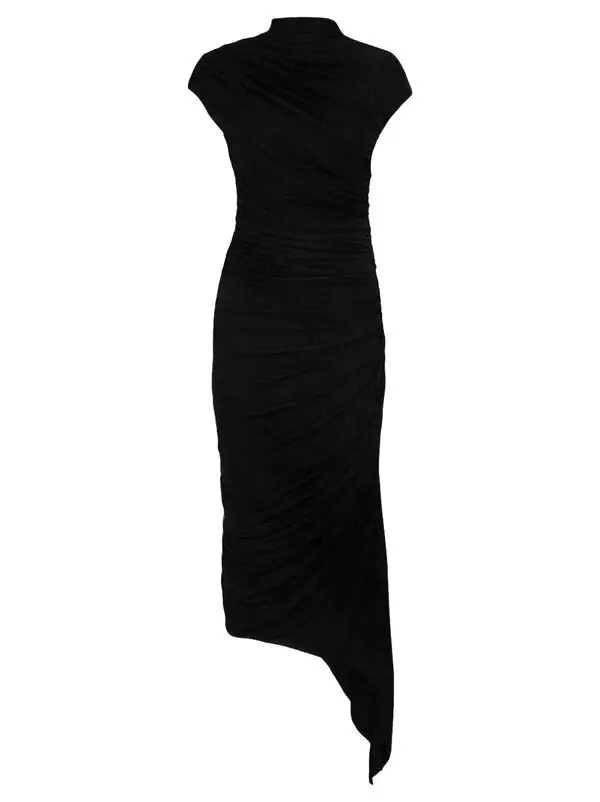 FRANCESCO MURANO High-neck Draped Dress - Black