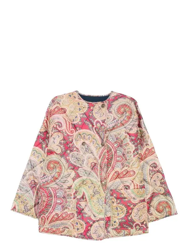 Etro Paisley Quilted Jacket - Red