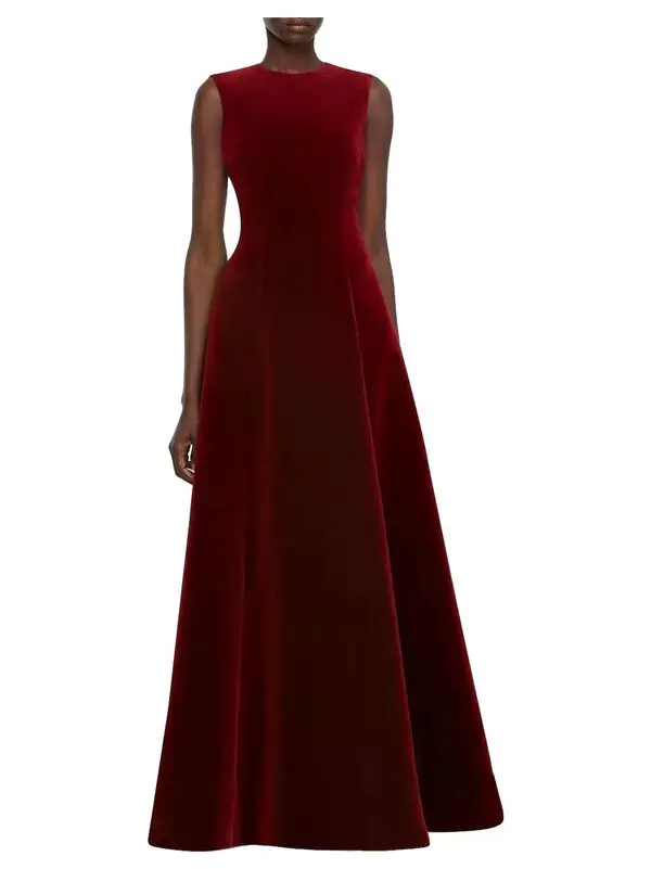 EMILIA WICKSTEAD Nodin Velvet Gown - Red
