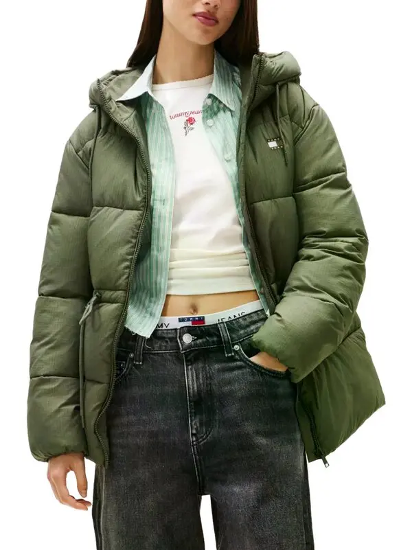 Tommy Hilfiger Hooded Puffer Jacket - Green